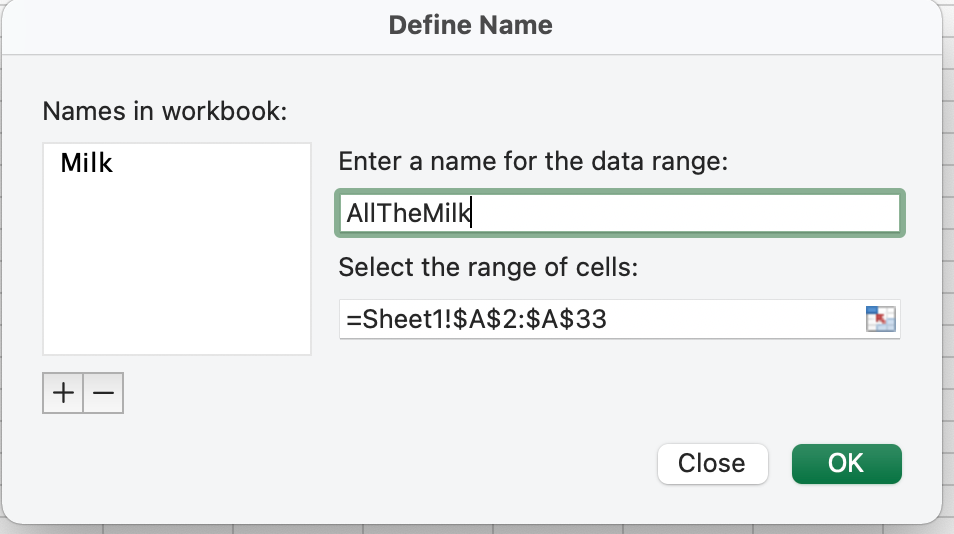 Excel Is Amazing Name Cells Like A Variable